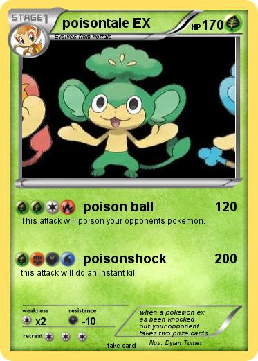 Pokémon poisontale EX - poison ball - My Pokemon Card