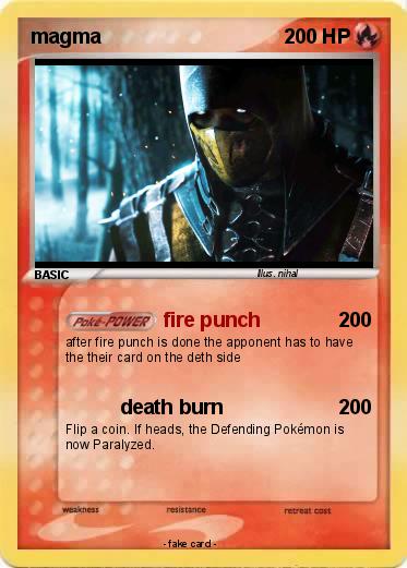 Pokémon magma 260 260 - fire punch - My Pokemon Card
