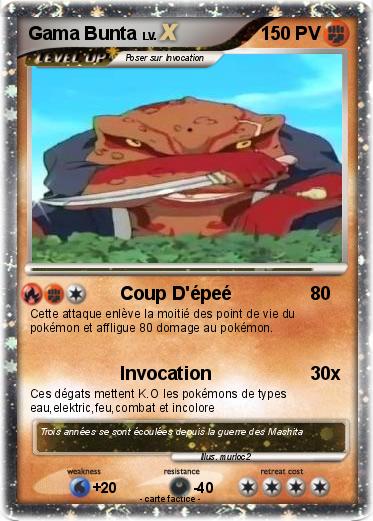 Pokémon Gama Bunta 3 3 - Coup D'épeé - Ma carte Pokémon