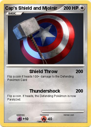 Pokémon Cap s Shield and Mjolnir - Shield Throw - My Pokemon Card