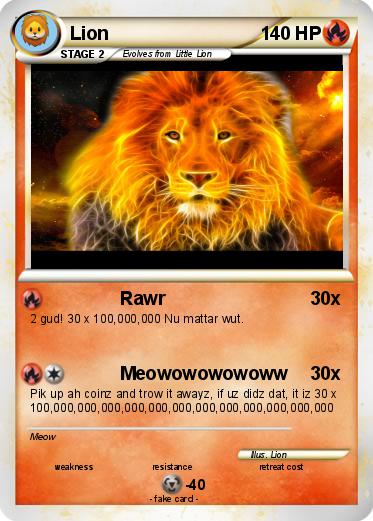Pokémon Lion 981 981 - Rawr - My Pokemon Card
