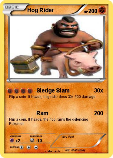 Pokémon Hog Rider 70 70 - Sledge Slam - My Pokemon Card