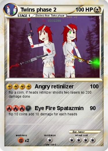 Pokémon Twins phase 2 2 - Angry retiniizer - My Pokemon Card