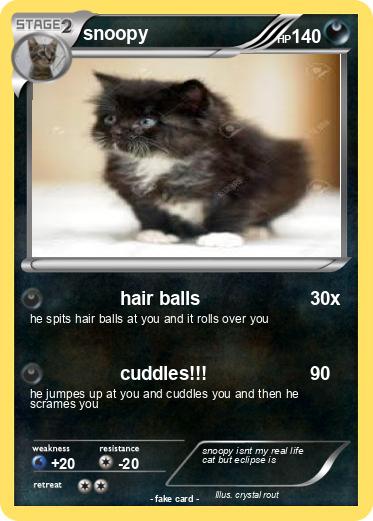 Pokémon snoopy 311 311 - hair balls - My Pokemon Card
