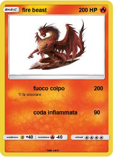 Pokémon fire beast 32 32 - fuoco colpo - My Pokemon Card