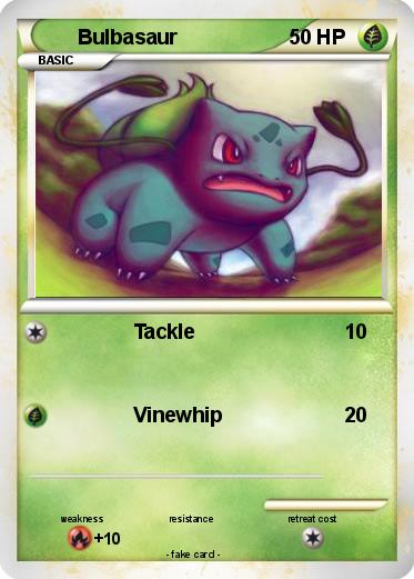 Pokémon Bulbasaur 107 107 - Tackle - My Pokemon Card