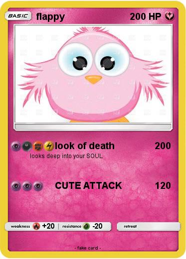 Pokémon flappy 300 300 - look of death - My Pokemon Card