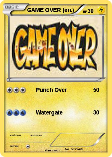 Pokémon GAME OVER fr - Punch Over - My Pokemon Card
