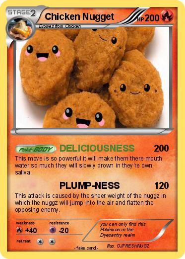 Pokémon Chicken Nugget 28 28 - DELICIOUSNESS - My Pokemon Card