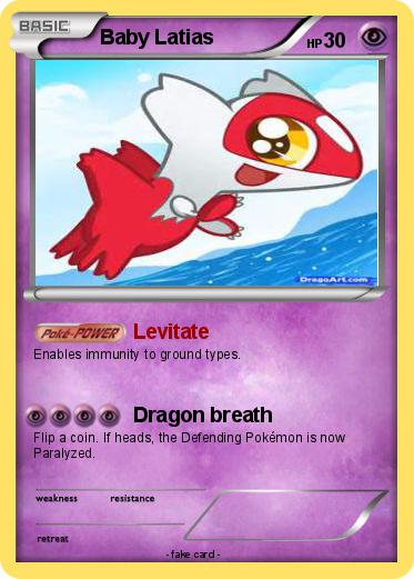 Pokémon Baby Latias 55 55 - Levitate - My Pokemon Card
