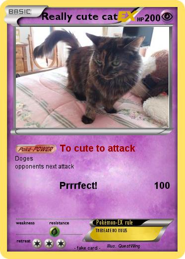 Pokémon Really cute cat - To cute to attack - My Pokemon Card