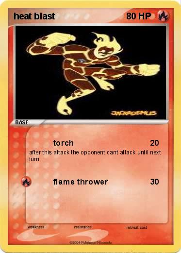 Pokémon heat blast 4 4 - torch - My Pokemon Card