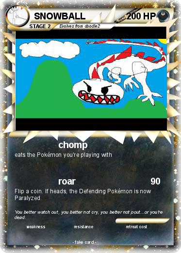 Pokémon SNOWBALL 59 59 - chomp - My Pokemon Card