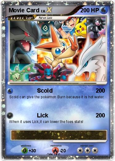 Pokémon Movie Card 1 1 - Scold - My Pokemon Card