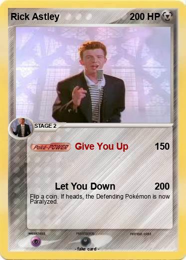 Pokémon Rick Astley 748 748 - Give You Up - My Pokemon Card