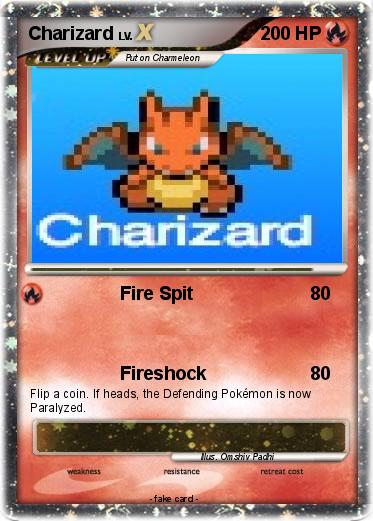 Pokémon Charizard 1731 1731 - Fire Spit - My Pokemon Card