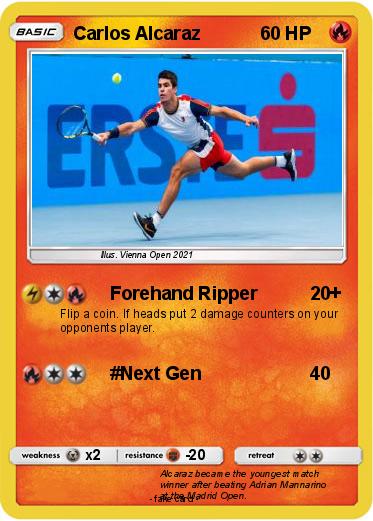 Pokémon Carlos Alcaraz - Forehand Ripper - My Pokemon Card