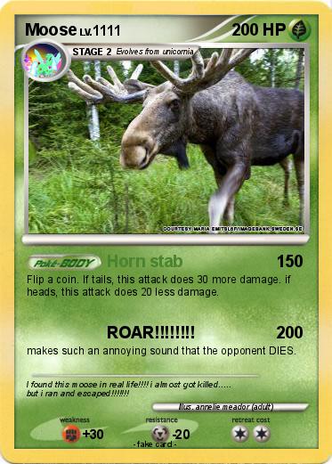 Pokémon Moose 107 107 - Horn stab - My Pokemon Card