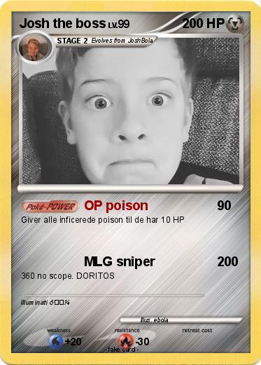 Pokémon Josh the boss 2 2 - OP poison - My Pokemon Card