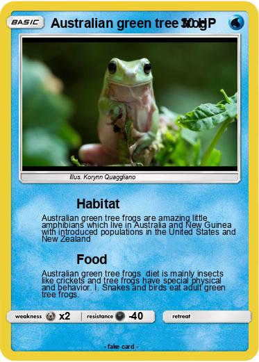 Pokémon Australian green tree frog 3 3 - Habitat - My Pokemon Card