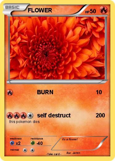 Pokémon FLOWER 548 548 - BURN - My Pokemon Card