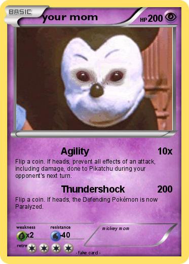 Pokémon your mom 850 850 - Agility - My Pokemon Card