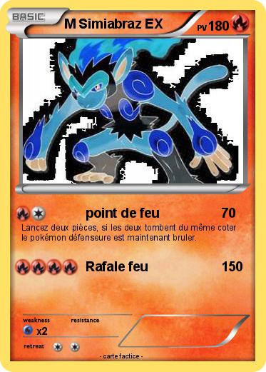 Pokémon M Simiabraz EX - point de feu - Ma carte Pokémon