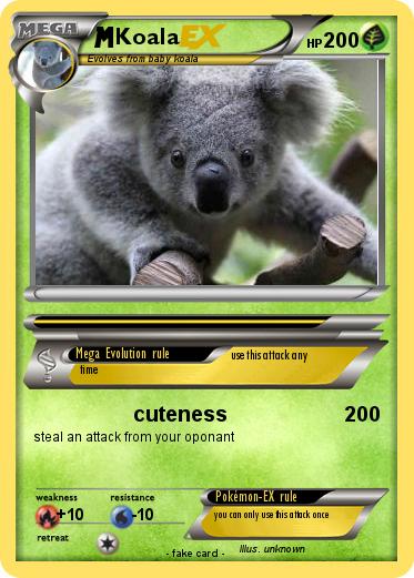 Pokémon Koala 1836 1836 - cuteness - My Pokemon Card