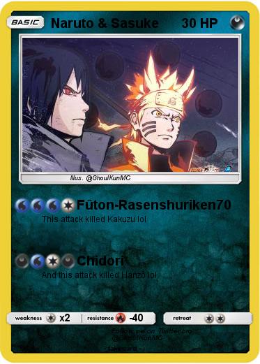 Pokémon Naruto Sasuke 93 93 - Fûton-Rasenshuriken - My Pokemon Card
