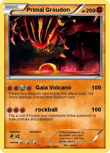 Pokémon Primal Groudon 400 400 - Gaia Volcano - My Pokemon Card