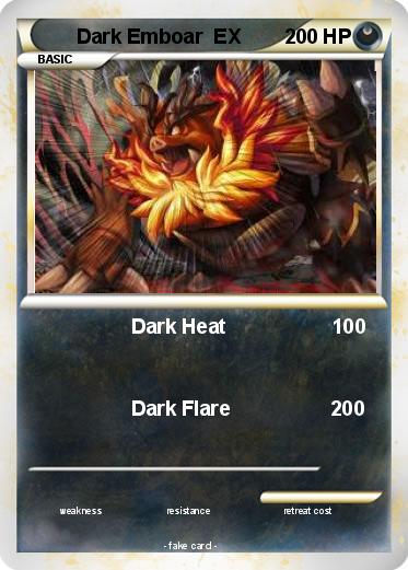 Pokémon Dark Emboar EX - Dark Heat 100 - My Pokemon Card