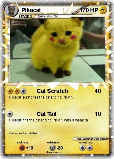 Pokémon Pikacat 14 14 - Cat Scratch - My Pokemon Card