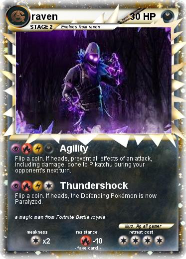 Pokémon raven 552 552 - Agility - My Pokemon Card