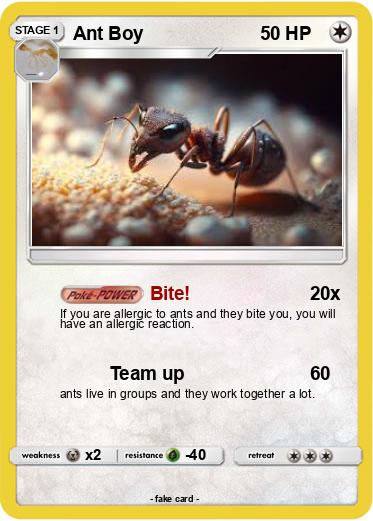 Pokémon Ant Boy - Bite! - My Pokemon Card
