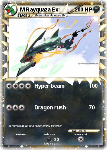 Pokémon M Rayquaza Ex 208 208 - Hyper beam - My Pokemon Card