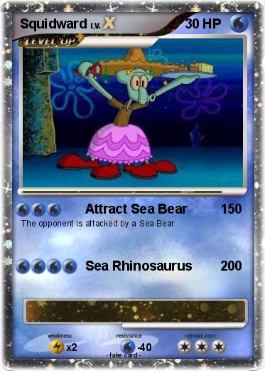 Pokémon Squidward 257 257 - Attract Sea Bear - My Pokemon Card