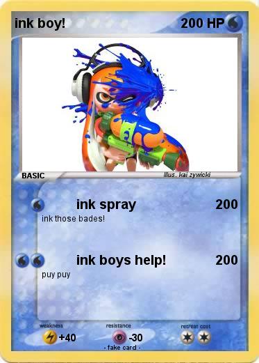 Pokémon ink boy - ink spray - My Pokemon Card