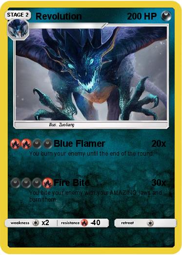 Pokémon Revolution 19 19 - Blue Flamer - My Pokemon Card