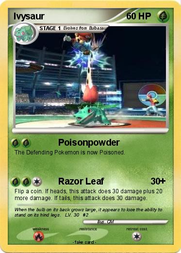 Pokémon Ivysaur 102 102 - Poisonpowder - My Pokemon Card
