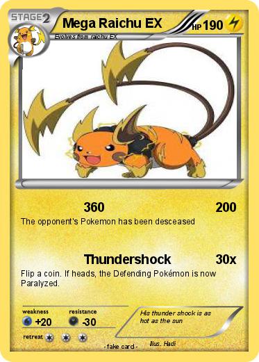 Pokémon Mega Raichu EX 24 24 - 360 - My Pokemon Card