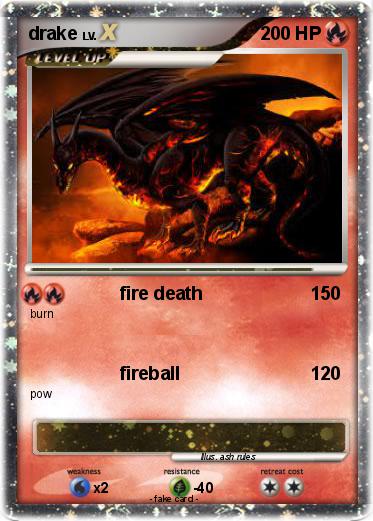Pokémon drake 195 195 - fire death - My Pokemon Card