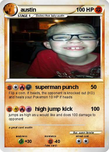 Pokémon austin 586 586 - superman punch - My Pokemon Card