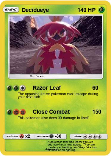 Pokémon Decidueye 138 138 - Razor Leaf - My Pokemon Card
