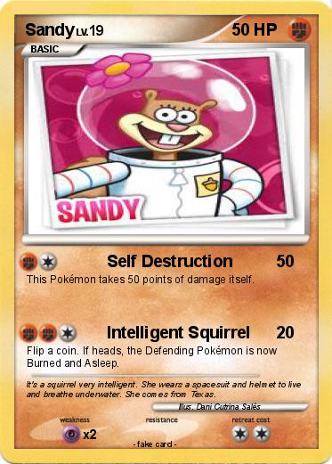 Pokémon Sandy 217 217 - Self Destruction - My Pokemon Card