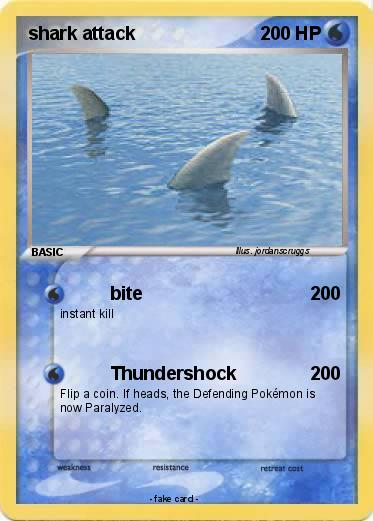 Pokémon shark attack 22 22 - bite - My Pokemon Card