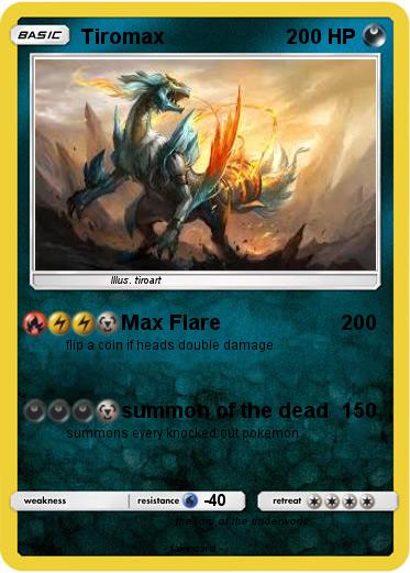 Pokémon Tiromax - Max Flare - My Pokemon Card