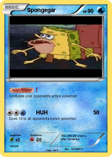 Pokémon Spongegar 18 18 - ! - My Pokemon Card