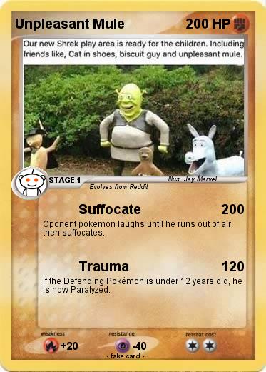 Pokémon Unpleasant Mule - Suffocate - My Pokemon Card