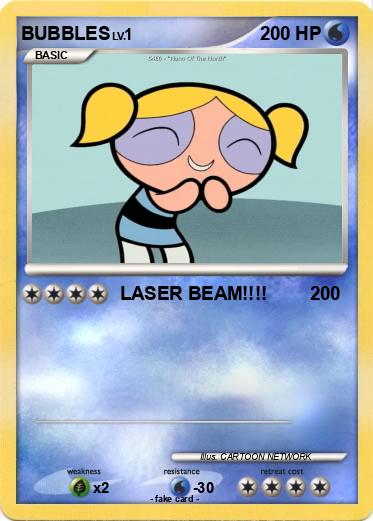 Pokémon BUBBLES 302 302 - LASER BEAM!!!! - My Pokemon Card