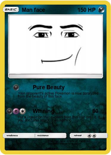 Pokémon Man face 4 4 - Pure Beauty - My Pokemon Card